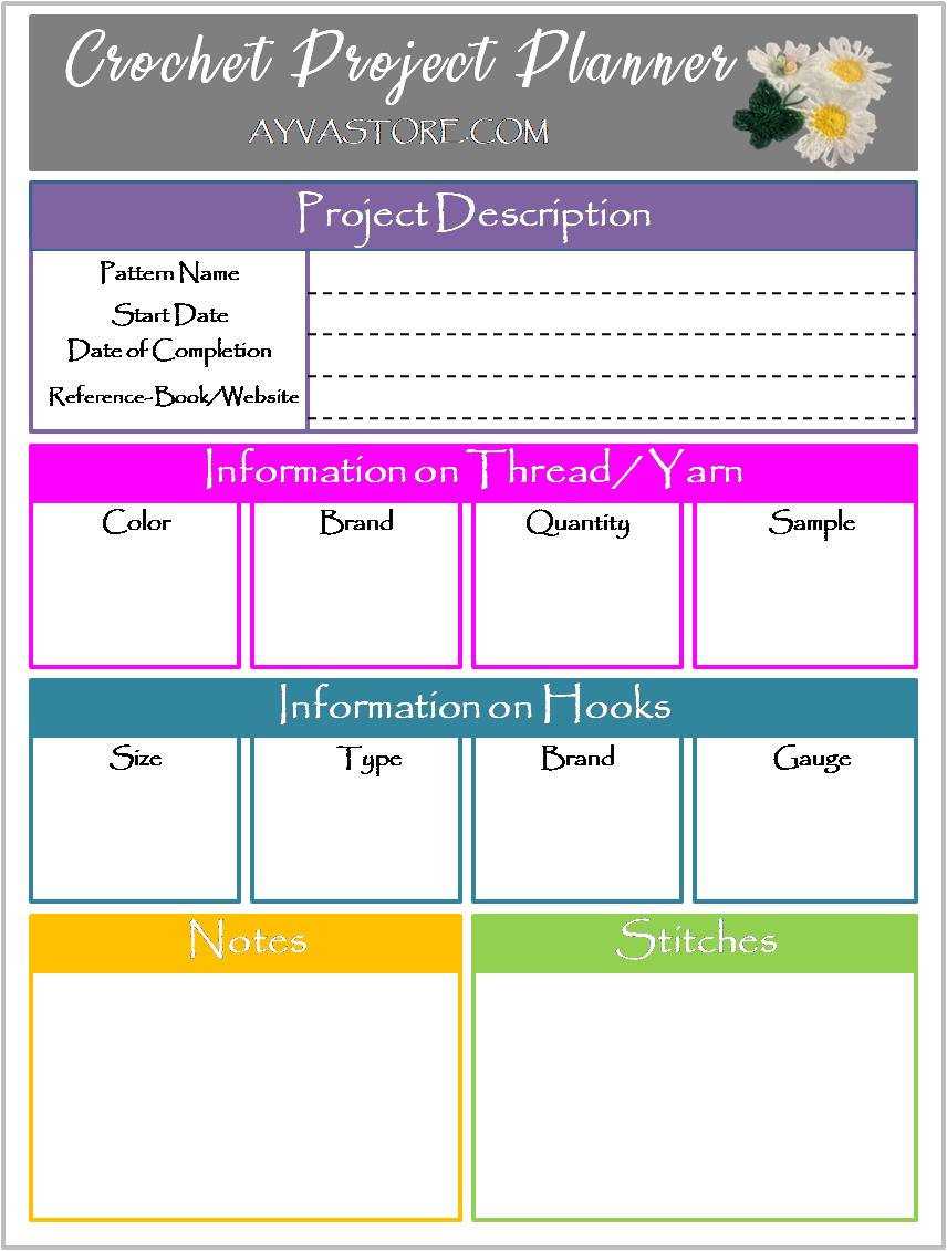 Crochet Project Planner – Why do you need it!