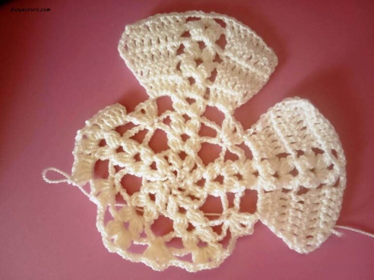 How to Crochet Large Flower Motif - Free Pattern and Instructions