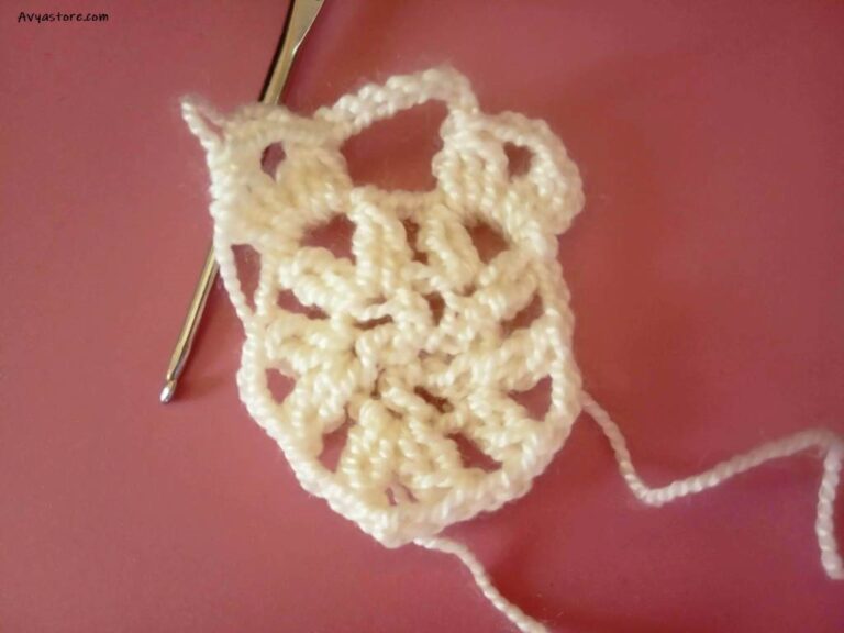 How to Crochet Large Flower Motif - Free Pattern and Instructions